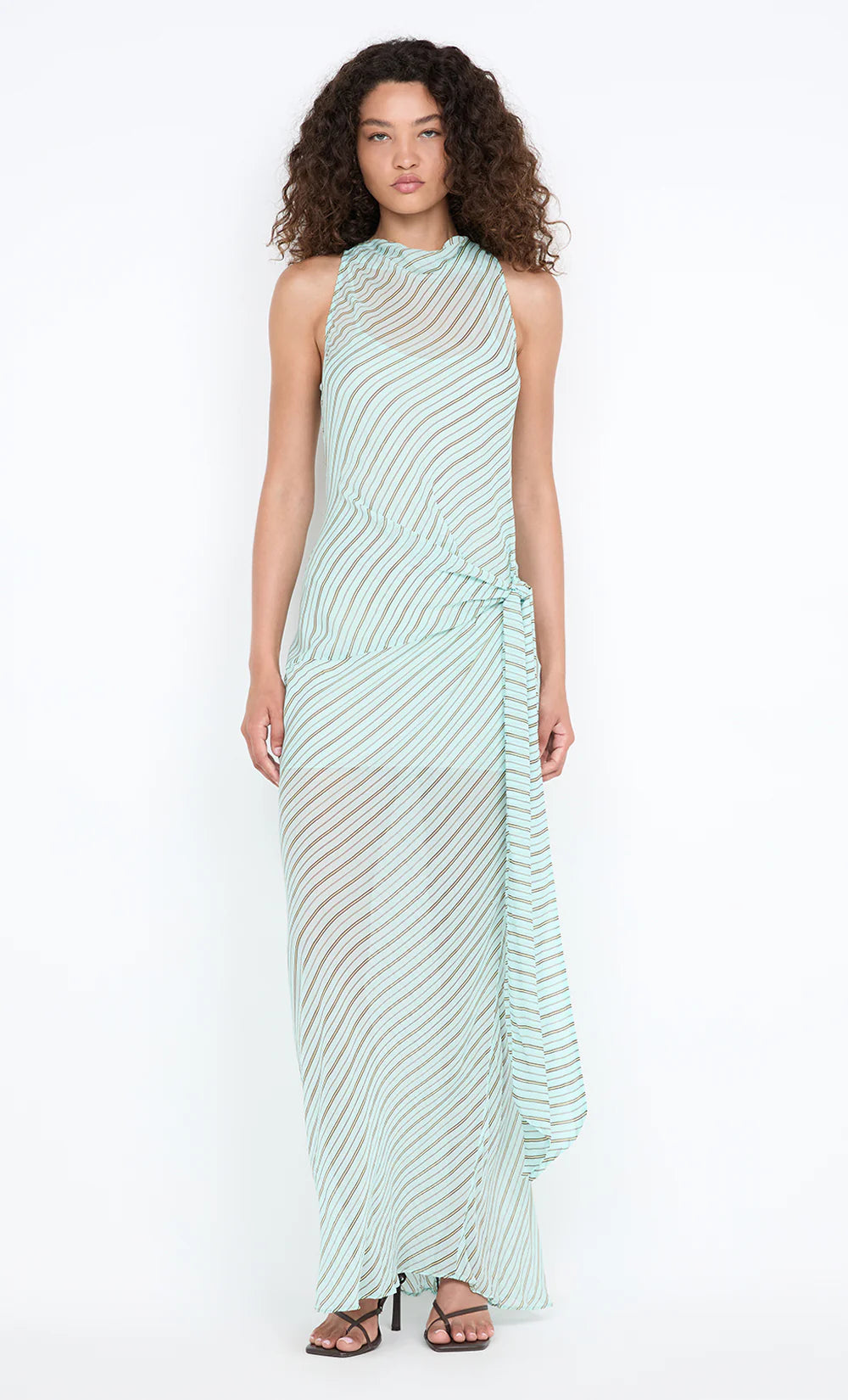 ALGARVE COWL NECK MAXI DRESS